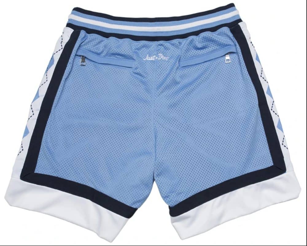 UNC Throwback Blue Basketball Shorts - Vintage University of North ...